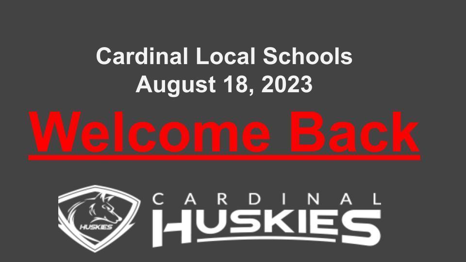 Welcome Back Cardinal Staff | Cardinal Local Schools